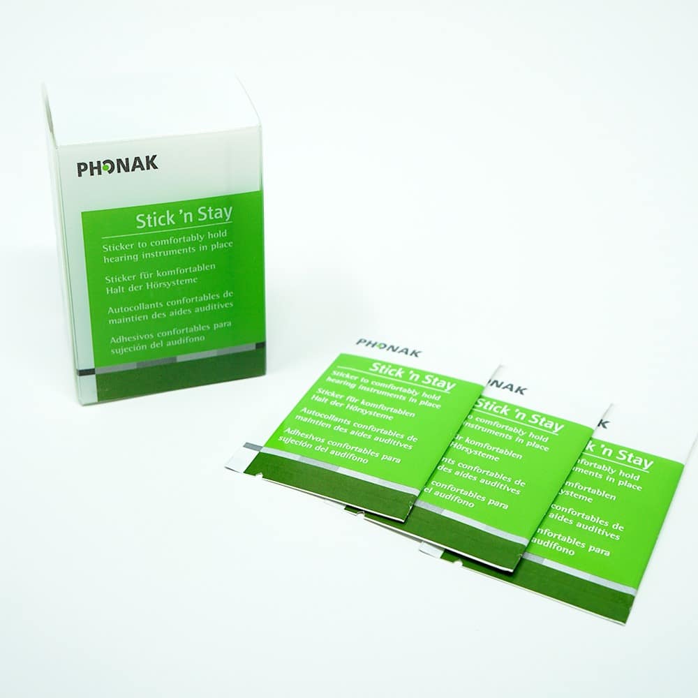 Phonak Stick ‘n Stay: Sticker Pads for Hearing Aids - Hearing Aid ...