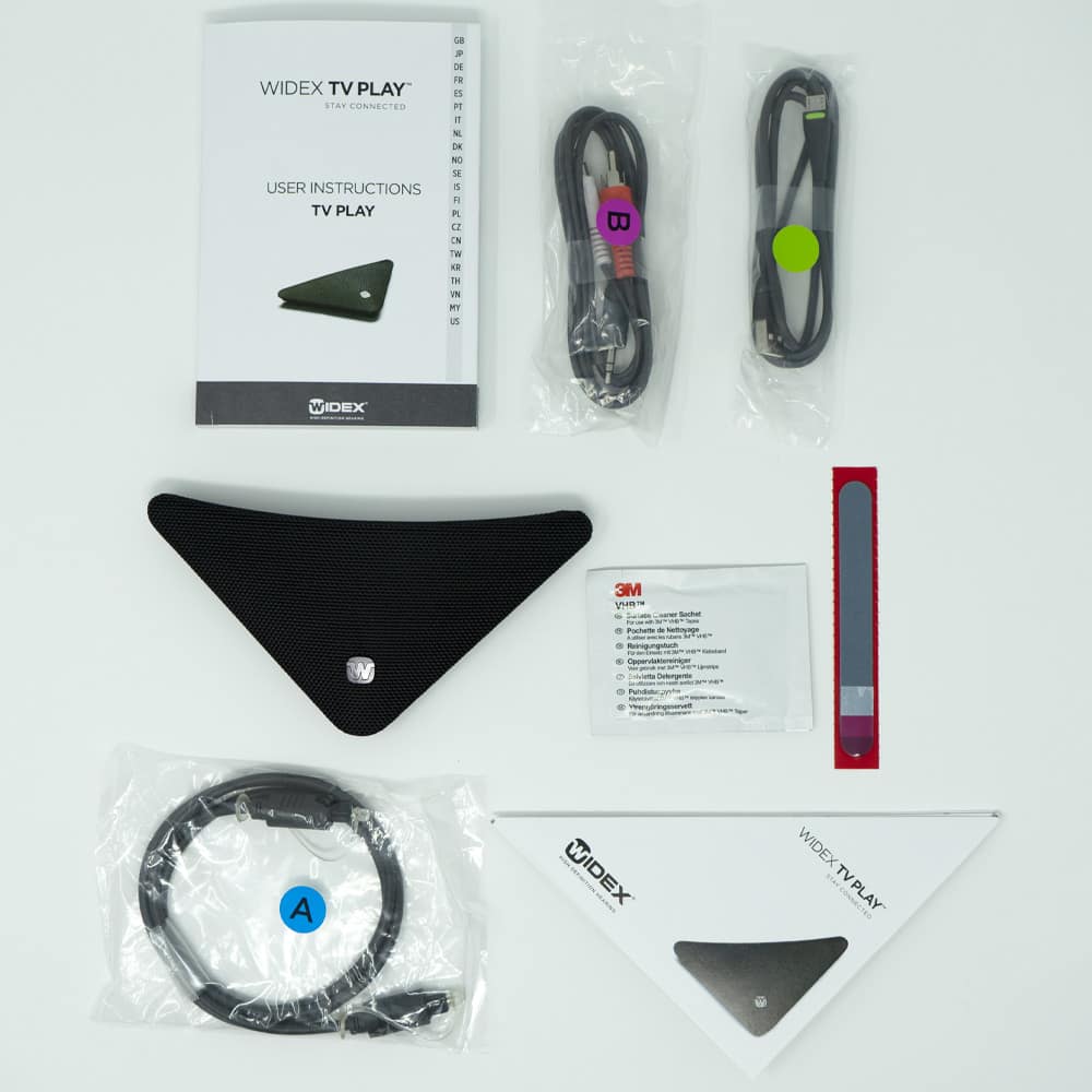 Widex TV PLAY Streamer & RC-DEX Remote Control *BUNDLE DEAL* - Hearing Aid Accessories